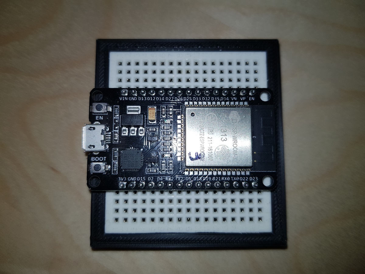 Breadboard adapter for ESP32 dev. board